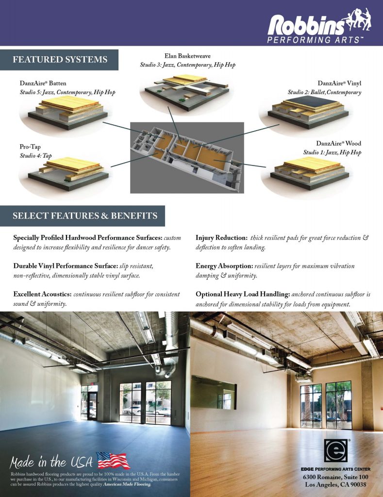 DanzAire® Wood Sprung Floor - Robbins Dance Floors